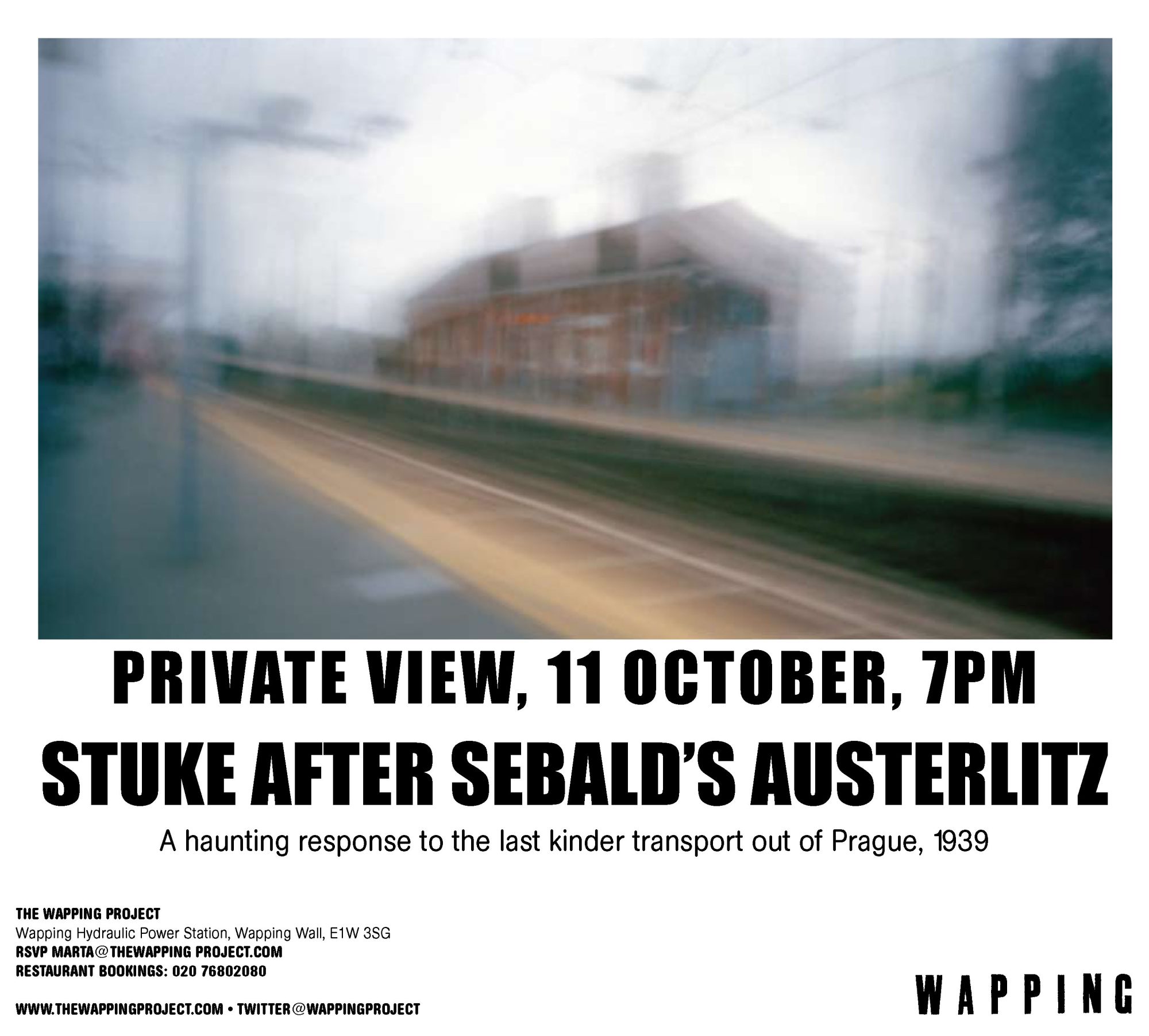 Stuke, After Sebald's Austerlitz — The Wapping Project
